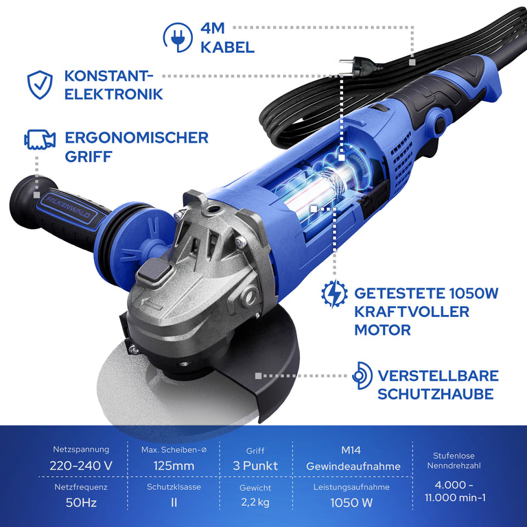 Falkenwald Winkelschleifer - AG 125 – Falkenwald GmbH